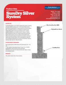 SureDry Silver – SureDry Waterproofing Systems